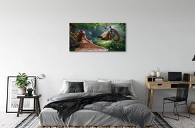 Obrazy na plátně Bažant female forest 100x50 cm