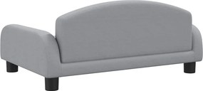 Pelíšek pro psy světle šedý 70 x 45 x 30 cm textil 171960