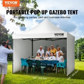 Venkovní altánový stan s vyklápěcím baldachýnem 3,05 × 3,05 m