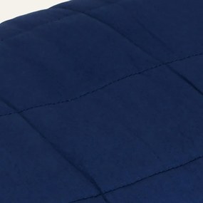 Zátěžová deka modrá 200 x 200 cm 13 kg textil