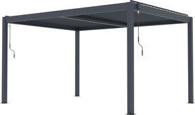Bioklimatická pergola G21 Austin Premium 4x3 m, antracitová hliníková
