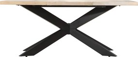 Jídelní stůl 180 x 90 x 76 cm masivní bělené mangovníkové dřevo 285964