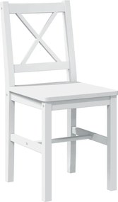 5dílný jídelní set bílý 240883