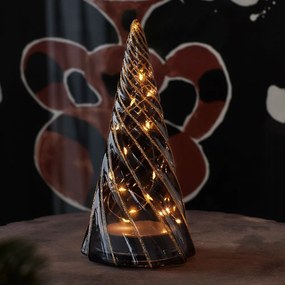 Černá světelná dekorace na baterky ø 9,5 cm Vilma Tree – Sirius