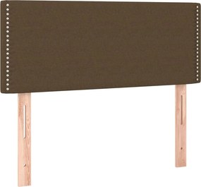 Box spring postel s matrací tmavě hnědá 120x190 cm textil 3269768