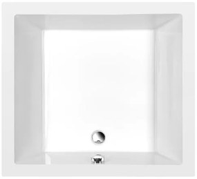 Polysan Deep - Hluboká sprchová vanička 1000x900x260 mm, bílá 72340