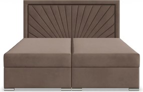 AGroup Kontinentální čalouněná postel VICENZA (160 x 200 cm) Barva látky Trinity: Šedá (Trinity 2314)