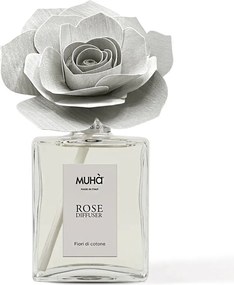 Muhà Rose difuzér s dřevěnou růží Fiori di Cotone Objem: 200 ml