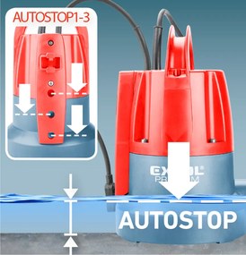 PONORNÉ ČERPADLO Extol Premium 400W PRO - ČERPÁNÍ DO SUCHA