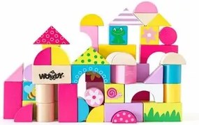 Woody Kostky, 50 dílů - Trendy s potiskem / od 2 let