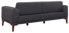 Hanah Home Pohovka LIONES s odkládacím stolkem antracitová 223 cm