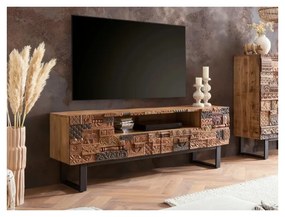 Massive home | Masivní TV stolek Dahlia z mangového dřeva