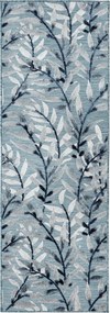 Behúň Plaza Willow Blue – na von aj na doma, 80x230, modrá, chodba / predsieň, Flair Rugs