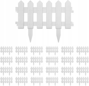 Trávníkové Okraje, 25 ks, bílé, 10 m, Pp