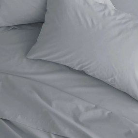 Šedé perkálové prostěradlo 180x260 cm Easy Iron Percale – Catherine Lansfield