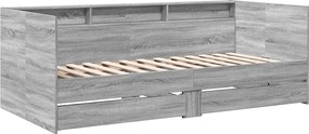 vidaXL Válenda se zásuvkami 90 x 190 cm kompozitní dřevo [3280858]