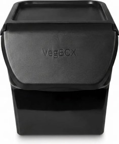 VILDE Úložný box na brambory a cibuli s větráním, VEGBOX černý (14l - 10kg brambor)