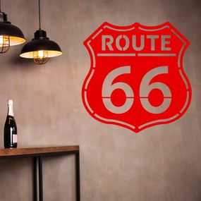 Živá Zeď Samolepka na zeď Route 66 Barva: černá