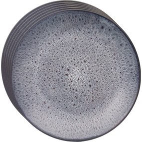 Orion Sada keramických dezertních talířů Glaze fialová 20,5 cm, 6 ks