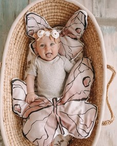 Babysteps Roztomilý dětský dekorační polštářek MOTÝL Rozměr: Velký 58 x 42 cm