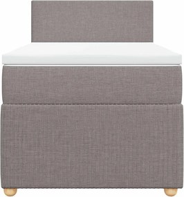 Box spring postel s matrací taupe 90x200 cm textil 3287336