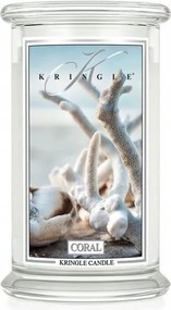 Coral Kringle Candle – velká svíčka se dvěma knoty (624 g)