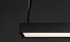Závěsná lampa Slim Box Suspended LED KA HO s opálovým difuzorem ovládání osvětlení Dali bílá