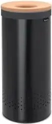 Brabantia Koš na prádlo 35 L korek-černá / 63.5 x 30 x 30 cm