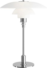 Stolní lampa PH se skleněným stínidlem 33 cm chrom