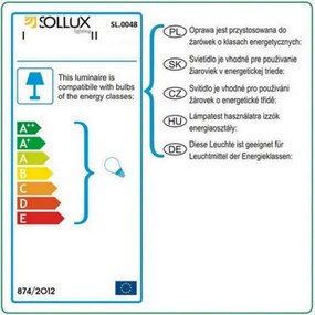 Nástěnné svítidlo SOLLUX Orbis 1 G9 1x40W bez zdroje SL.0048 černá