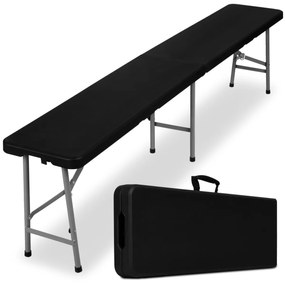 Cateringová skládací lavice 180 cm černá