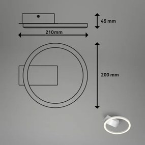 Briloner 3778-014 - LED Stropní svítidlo FRAME LED/5W/230V pr. 20 cm matný chrom