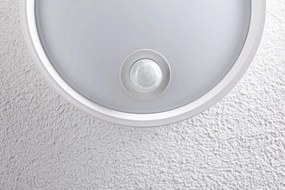 P 94699 LED venkovní nástěnné svítidlo Platomo pohybové čidlo IP44 kruhové 180mm 3000K 14,5W 230V bílá umělá hmota - PAULMANN