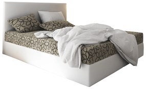Manželská postel Boxspring 160 cm Lilac (vzor + bílá) (s matrací a úložným prostorem). 1046653