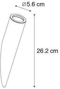 Moderní nástěnné svítidlo bílé - Slam