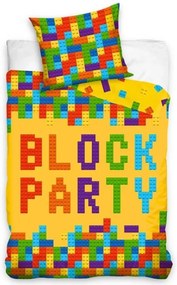 TipTrade s.r.o. Dětské povlečení Stavebnice Block party 140x200 + 70x90