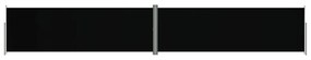 Zatahovací boční markýza černá 200 x 1 200 cm,  318078
