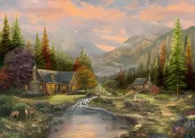 SCHMIDT Dřevěné puzzle Sierra Paradise / 1000 dílků / 69,3 x 49,3 cm