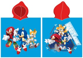 Dětské pončo ježek sonic a přátelé