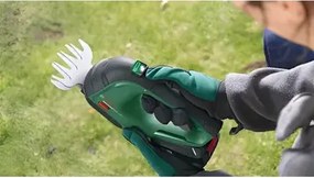 Bosch AdvancedShear 18V-10 zelená/černá / Aku nůžky na trávu a keře /