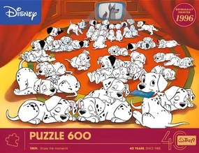 TREFL Puzzle Disney: 101 dalmatinů / 600 dílků / 60 x 40 cm