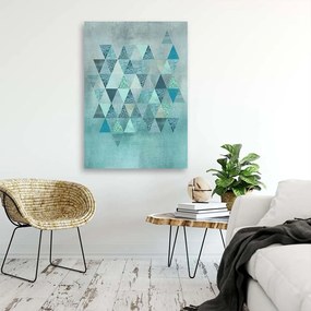 Gario Obraz na plátně Sbírka modrých trojúhelníků - Andrea Haase Rozměry: 40 x 60 cm
