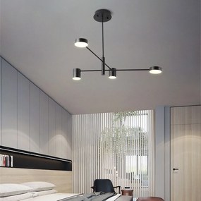 Toolight - LED stropní svítidlo APP596-4C, černá, OSW-08564