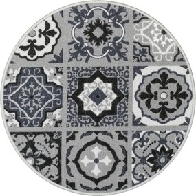 Protiskluzový koberec PATCHWORK 19 New šedý