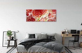 akrylový obraz mokré jahody 120x60 cm