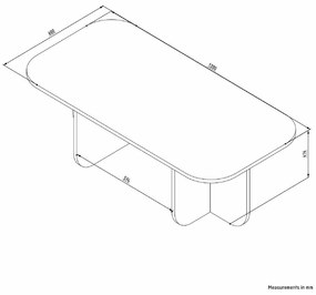 Konferenční stolek Becaj Walnut