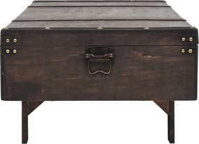 vidaXL Konferenční stolek z masivního dřeva vintage styl 120x55x35 cm [245802]