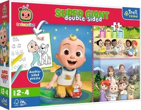 Trefl - Puzzle - Oboustranné puzzle Cocomelon: Veselý den s přáteli SU