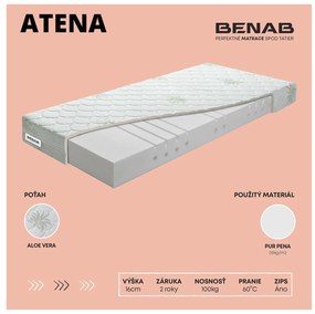 Pěnová matrace Benab Atena 200x140 cm (T2/T3). 763676
