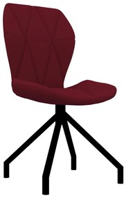Jídelní židle 2 ks vínové umělá kůže - Default Title